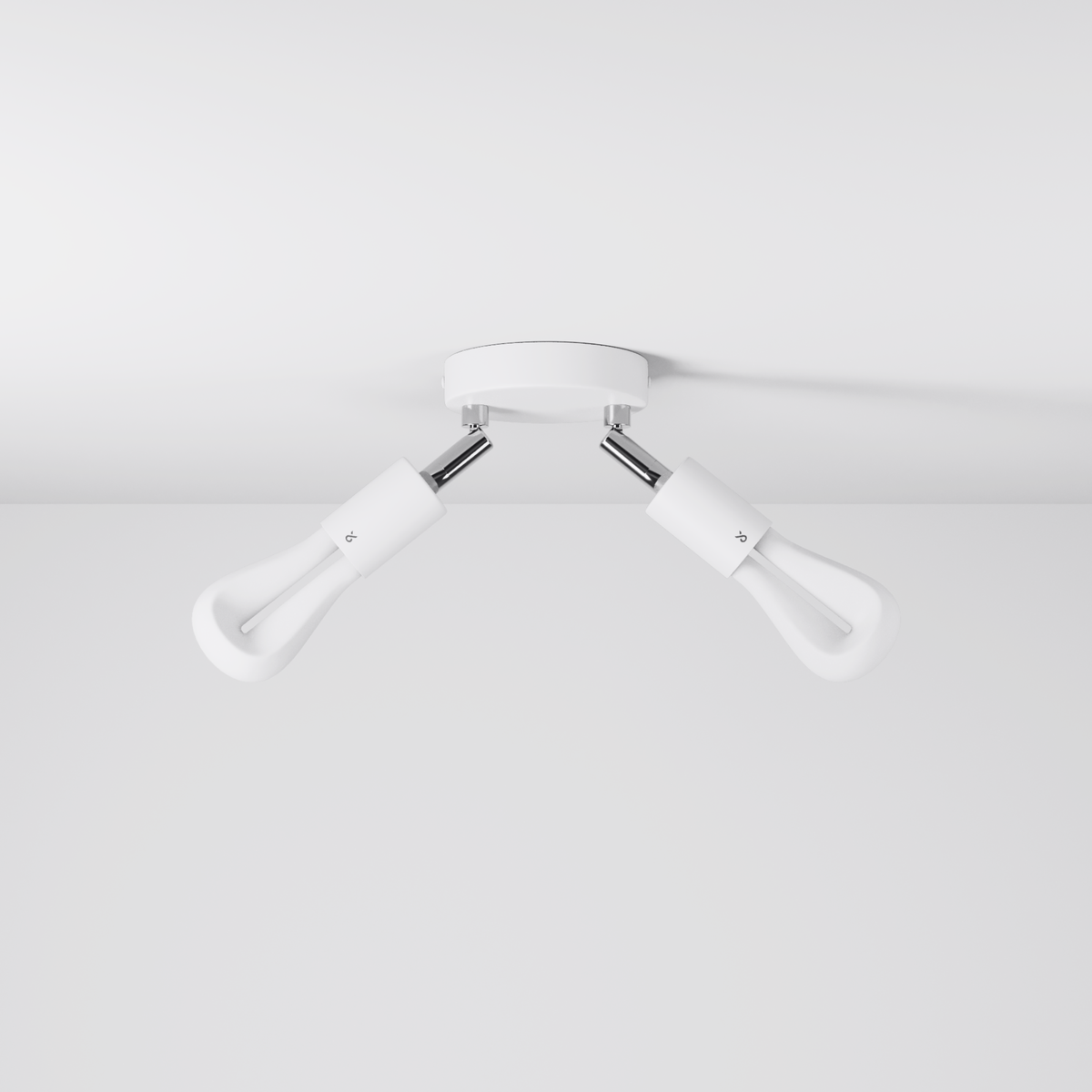 002 - Double Adjustable Lamp - White – Plumen